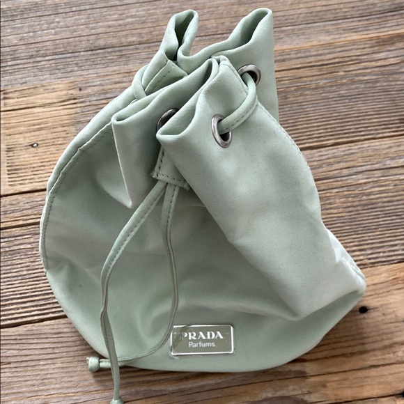 Prada | Bags | Prada Parfum Mint Green Drawstring Bag | Poshmark